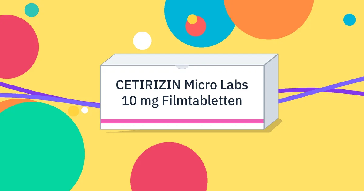 Symbolbild: Packung mit der Aufschrift CETIRIZIN Micro Labs 10 mg Filmtabletten (PZN 19249274) – Verfügbarkeit und Bezug in Apotheken in Frankfurt am Main