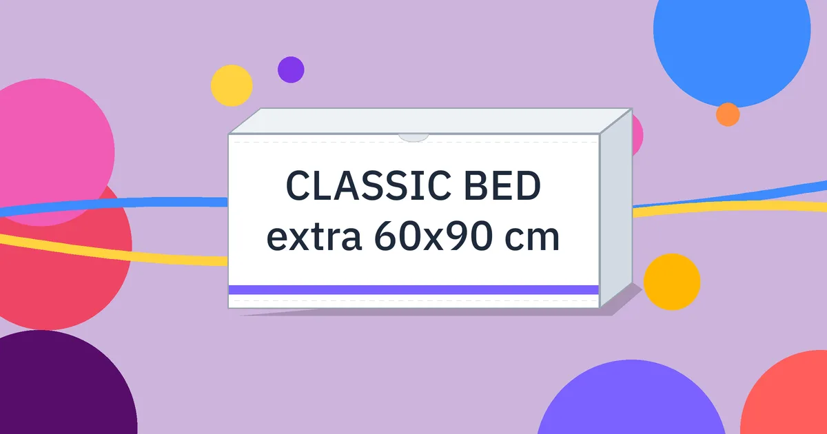 Symbolbild: Packung mit der Aufschrift CLASSIC BED extra 60x90 cm (PZN 15384868) – Verfügbarkeit und Bezug in Apotheken in Frankfurt am Main