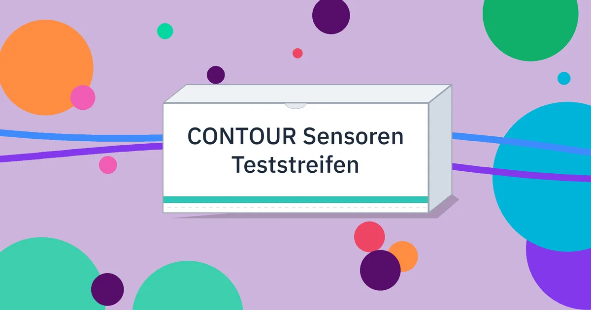 Symbolbild: Packung mit der Aufschrift CONTOUR Sensoren Teststreifen (PZN 16811798) – Verfügbarkeit und Bezug in Apotheken in Frankfurt am Main
