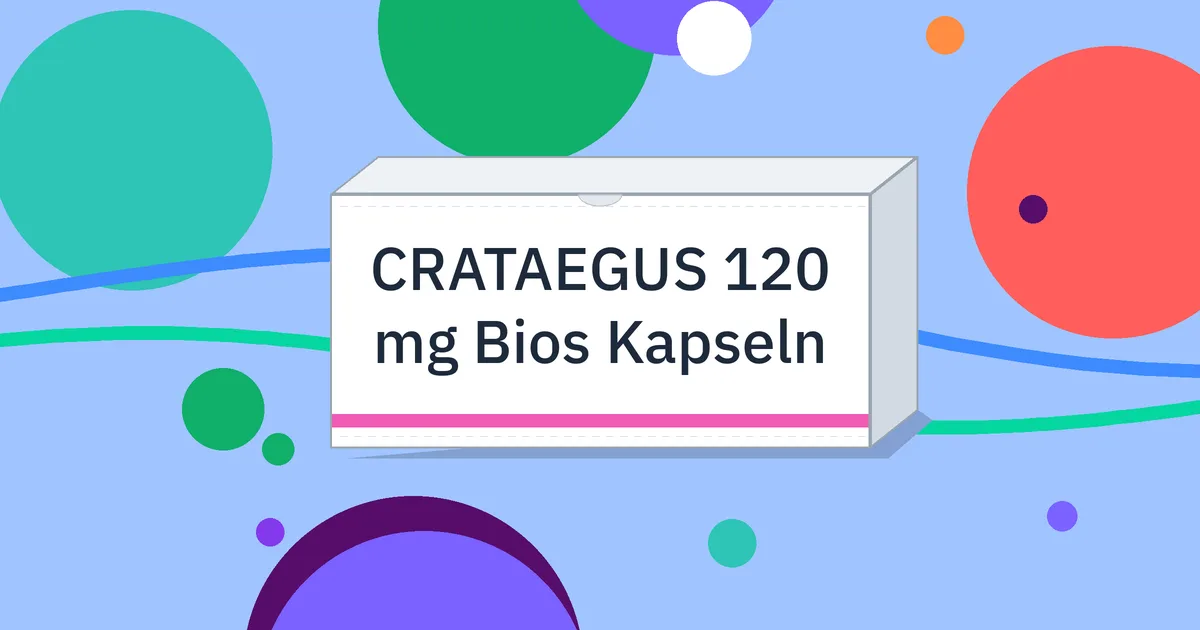 Symbolbild: Packung mit der Aufschrift CRATAEGUS 120 mg Bios Kapseln (PZN 03485452) – Verfügbarkeit und Bezug in Apotheken in Frankfurt am Main