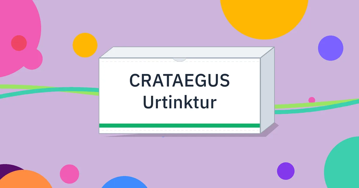 Symbolbild: Packung mit der Aufschrift CRATAEGUS Urtinktur (PZN 02113464) – Verfügbarkeit und Bezug in Apotheken in Frankfurt am Main