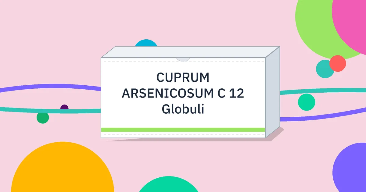 Symbolbild: Packung mit der Aufschrift CUPRUM ARSENICOSUM C 12 Globuli (PZN 19715405) – Verfügbarkeit und Bezug in Apotheken in Frankfurt am Main