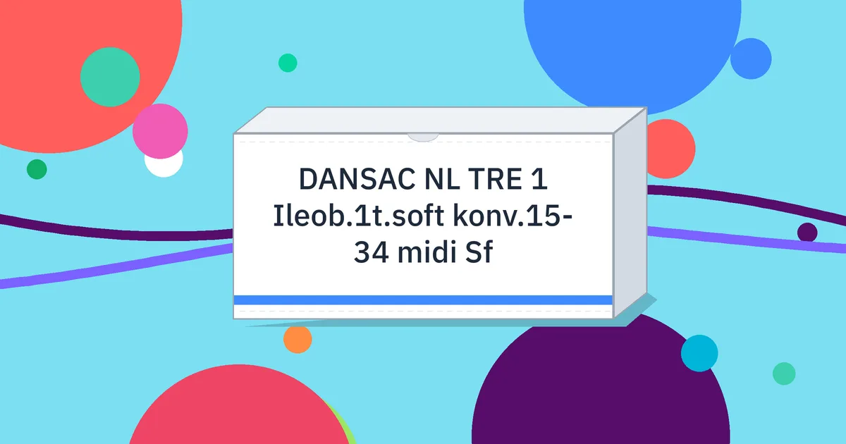 Symbolbild: Packung mit der Aufschrift DANSAC NL TRE 1 Ileob.1t.soft konv.15-34 midi Sf (PZN 16197157) – Verfügbarkeit und Bezug in Apotheken in Frankfurt am Main
