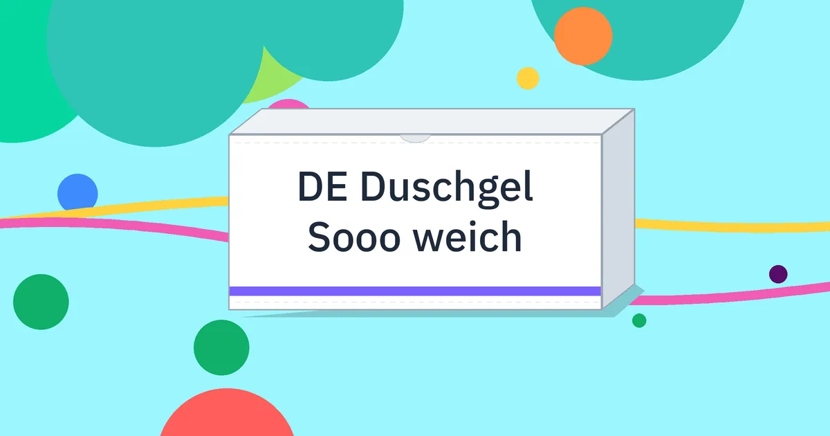 Symbolbild: Packung mit der Aufschrift DE Duschgel Sooo weich (PZN 19906275) – Verfügbarkeit und Bezug in Apotheken in Frankfurt am Main