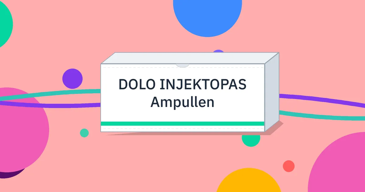 Symbolbild: Packung mit der Aufschrift DOLO INJEKTOPAS Ampullen (PZN 10267945) – Verfügbarkeit und Bezug in Apotheken in Frankfurt am Main