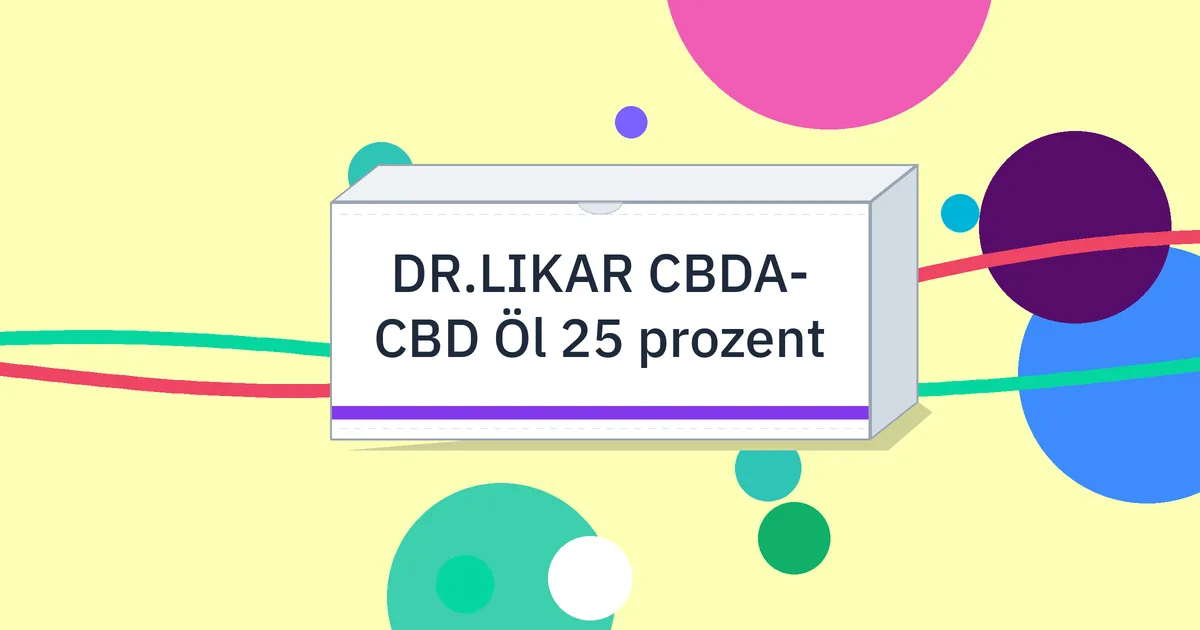Symbolbild: Packung mit der Aufschrift DR.LIKAR CBDA-CBD Öl 25 prozent (PZN 19996309) – Verfügbarkeit und Bezug in Apotheken in Frankfurt am Main