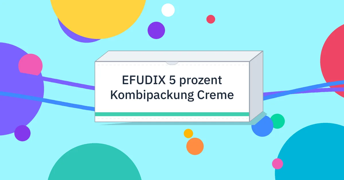 Symbolbild: Packung mit der Aufschrift EFUDIX 5 prozent Kombipackung Creme (PZN 10005754) – Verfügbarkeit und Bezug in Apotheken in Frankfurt am Main