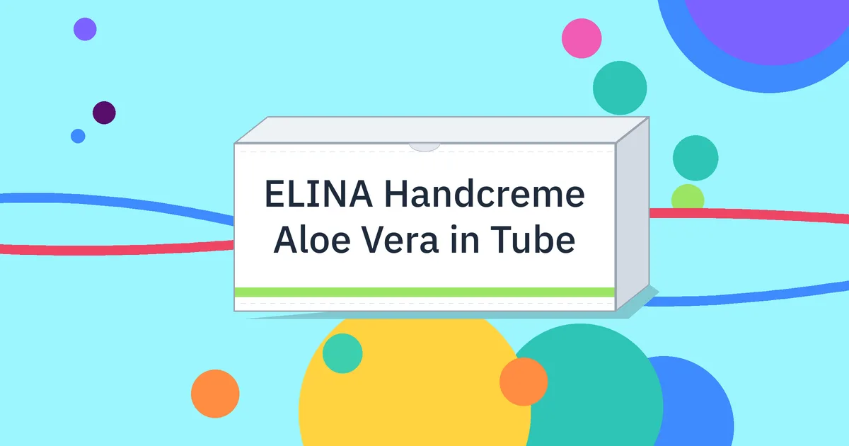 Symbolbild: Packung mit der Aufschrift ELINA Handcreme Aloe Vera in Tube (PZN 11521802) – Verfügbarkeit und Bezug in Apotheken in Frankfurt am Main