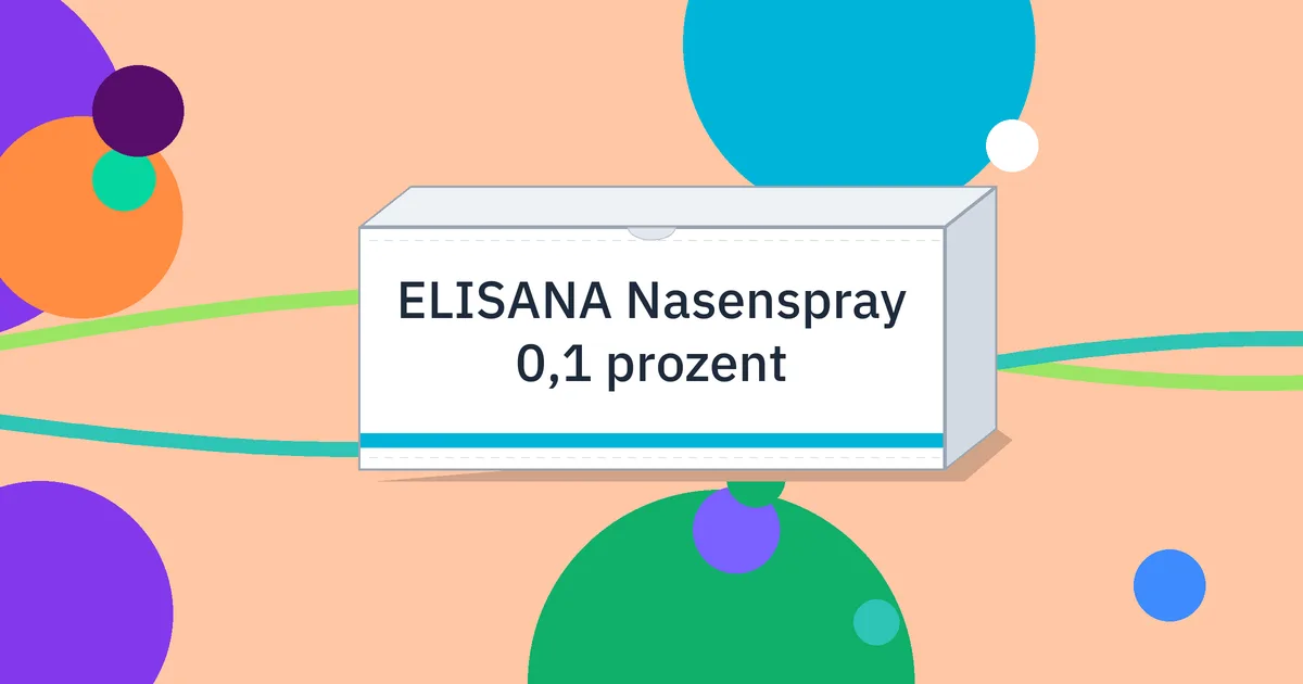 Symbolbild: Packung mit der Aufschrift ELISANA Nasenspray 0,1 prozent (PZN 19968856) – Verfügbarkeit und Bezug in Apotheken in Frankfurt am Main