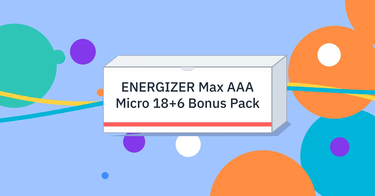 Symbolbild: Packung mit der Aufschrift ENERGIZER Max AAA Micro 18+6 Bonus Pack (PZN 20127151) – Verfügbarkeit und Bezug in Apotheken in Frankfurt am Main