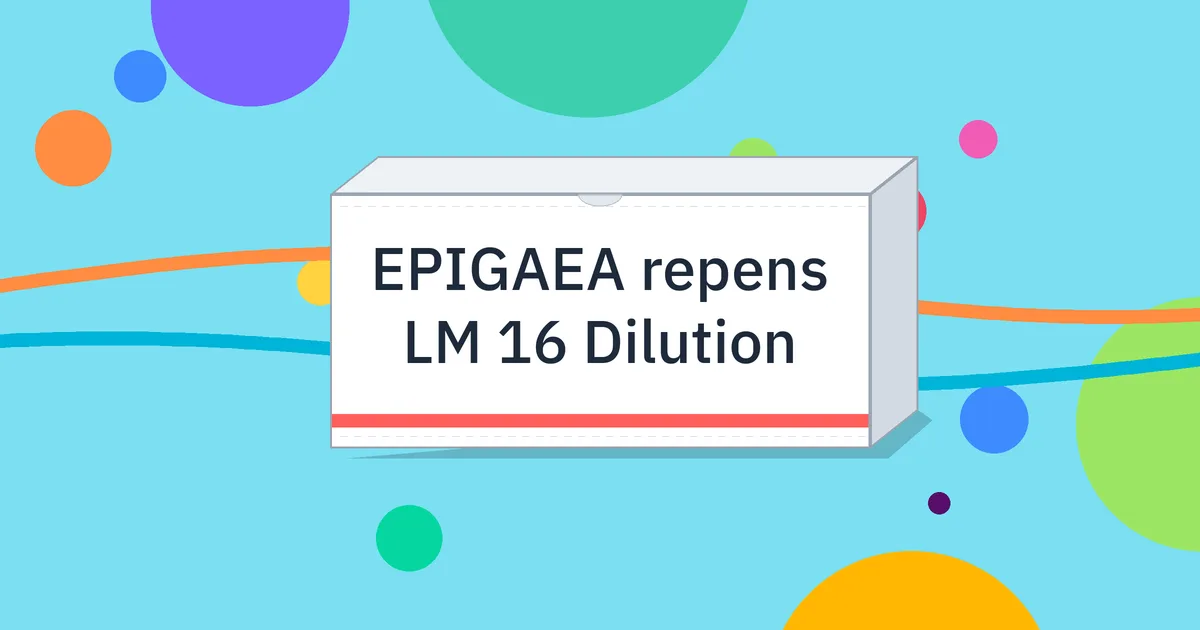 Symbolbild: Packung mit der Aufschrift EPIGAEA repens LM 16 Dilution (PZN 13471681) – Verfügbarkeit und Bezug in Apotheken in Frankfurt am Main
