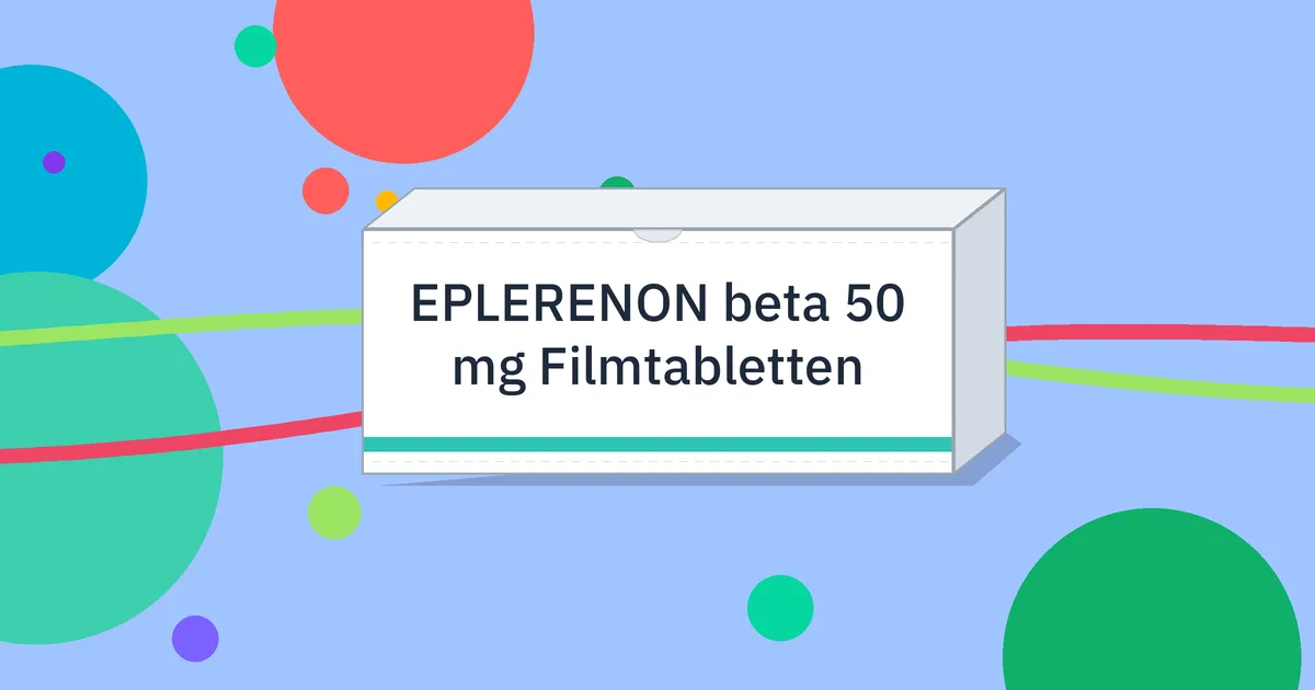 Symbolbild: Packung mit der Aufschrift EPLERENON beta 50 mg Filmtabletten (PZN 10961344) – Verfügbarkeit und Bezug in Apotheken in Frankfurt am Main
