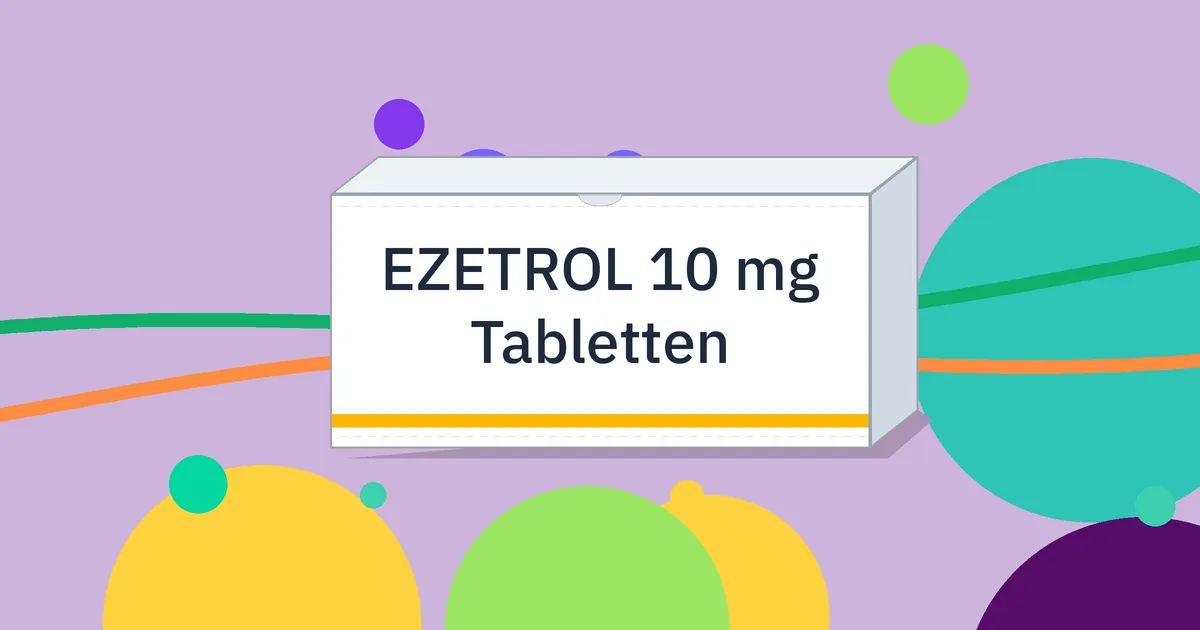 Symbolbild: Packung mit der Aufschrift EZETROL 10 mg Tabletten (PZN 07349823) – Verfügbarkeit und Bezug in Apotheken in Frankfurt am Main