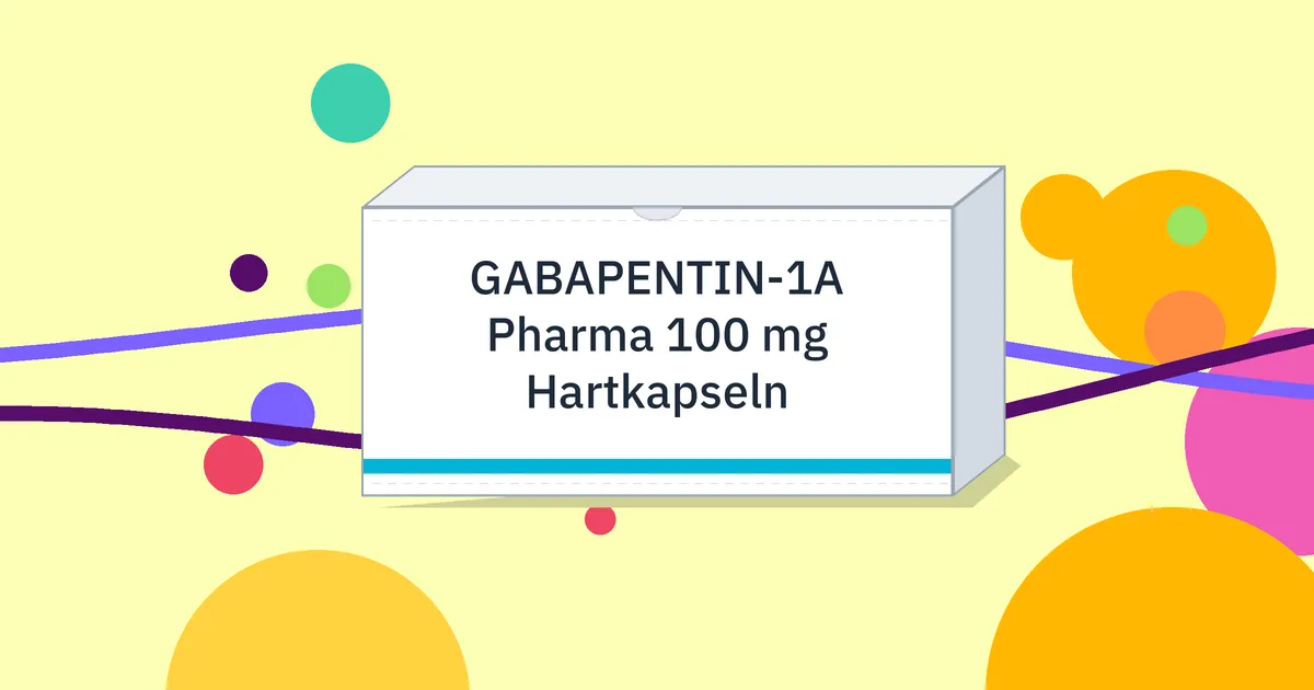 Symbolbild: Packung mit der Aufschrift GABAPENTIN-1A Pharma 100 mg Hartkapseln (PZN 04791352) – Verfügbarkeit und Bezug in Apotheken in Frankfurt am Main