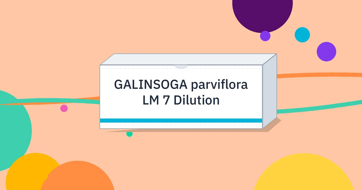 Symbolbild: Packung mit der Aufschrift GALINSOGA parviflora LM 7 Dilution (PZN 13496600) – Verfügbarkeit und Bezug in Apotheken in Frankfurt am Main