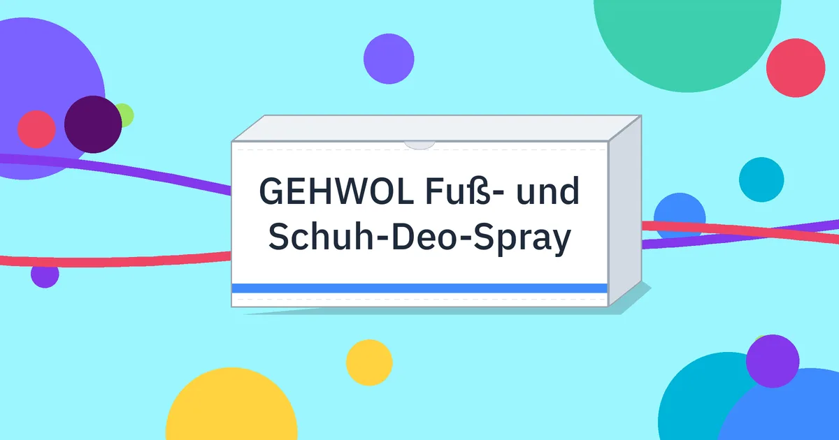 Symbolbild: Packung mit der Aufschrift GEHWOL Fuß- und Schuh-Deo-Spray (PZN 00031064) – Verfügbarkeit und Bezug in Apotheken in Frankfurt am Main
