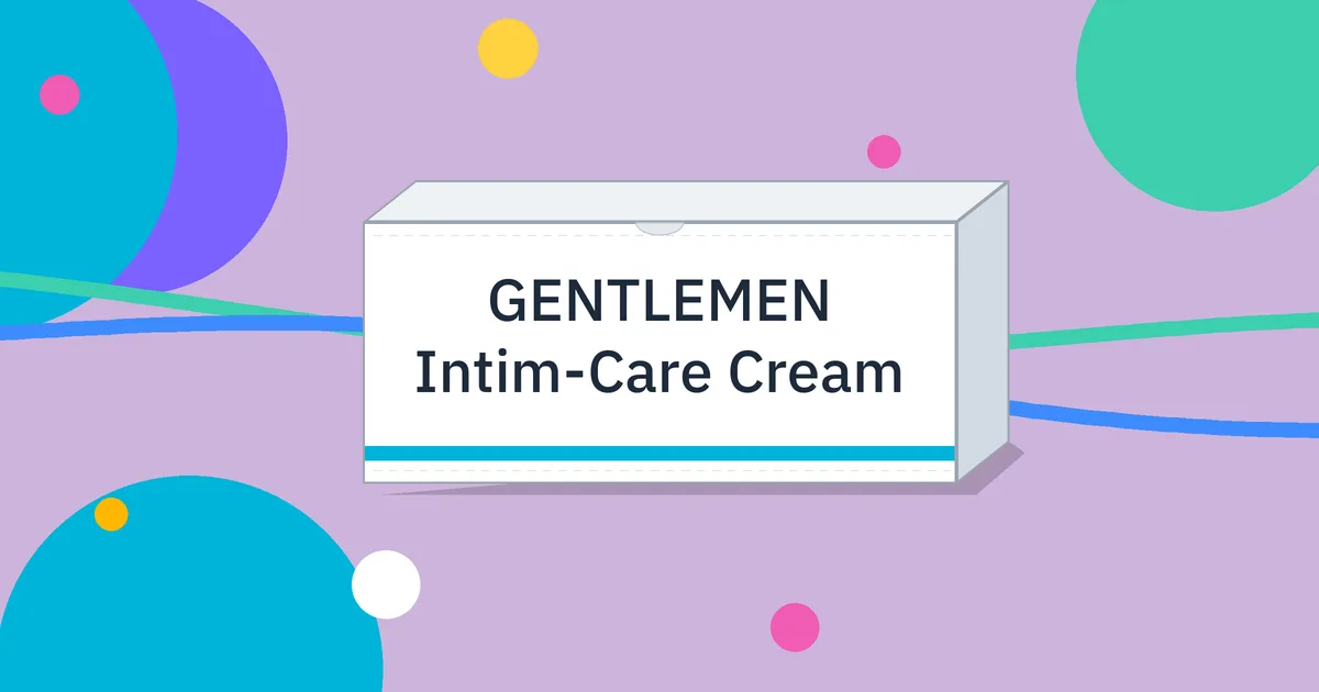 Symbolbild: Packung mit der Aufschrift GENTLEMEN Intim-Care Cream (PZN 18839921) – Verfügbarkeit und Bezug in Apotheken in Frankfurt am Main