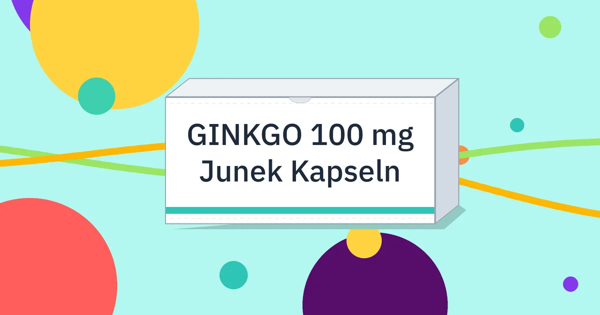 Symbolbild: Packung mit der Aufschrift GINKGO 100 mg Junek Kapseln (PZN 01643898) – Verfügbarkeit und Bezug in Apotheken in Frankfurt am Main