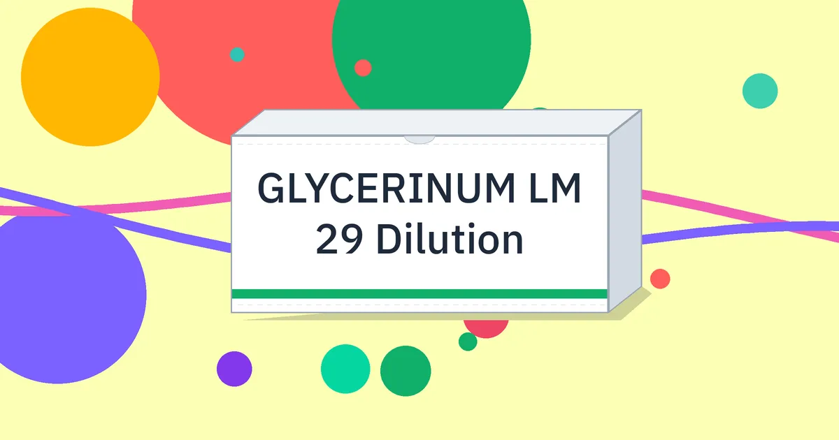 Symbolbild: Packung mit der Aufschrift GLYCERINUM LM 29 Dilution (PZN 12880555) – Verfügbarkeit und Bezug in Apotheken in Frankfurt am Main
