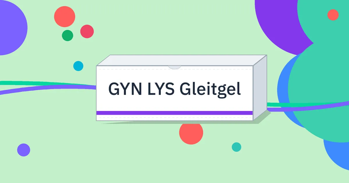 Symbolbild: Packung mit der Aufschrift GYN LYS Gleitgel (PZN 03938698) – Verfügbarkeit und Bezug in Apotheken in Frankfurt am Main