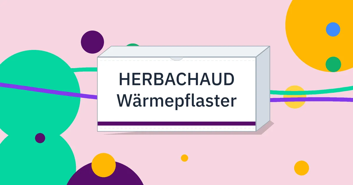 Symbolbild: Packung mit der Aufschrift HERBACHAUD Wärmepflaster (PZN 02067913) – Verfügbarkeit und Bezug in Apotheken in Frankfurt am Main