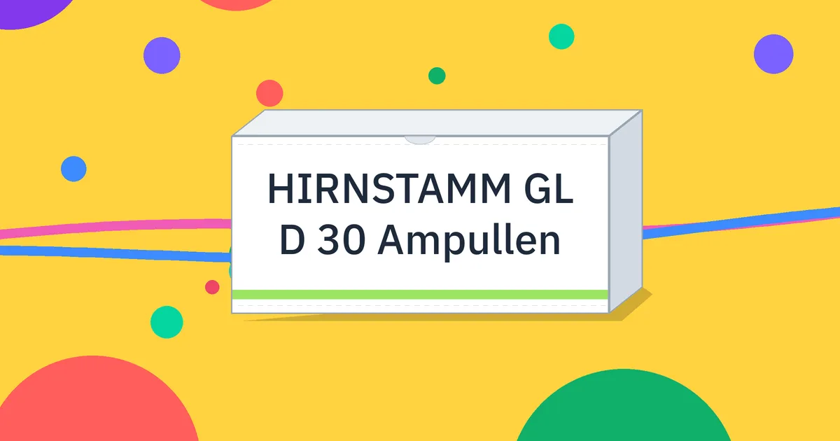 Symbolbild: Packung mit der Aufschrift HIRNSTAMM GL D 30 Ampullen (PZN 03356967) – Verfügbarkeit und Bezug in Apotheken in Frankfurt am Main