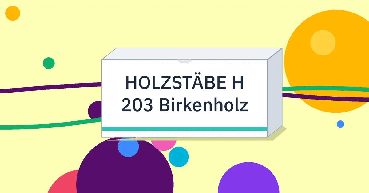 Symbolbild: Packung mit der Aufschrift HOLZSTÄBE H 203 Birkenholz (PZN 06141718) – Verfügbarkeit und Bezug in Apotheken in Frankfurt am Main