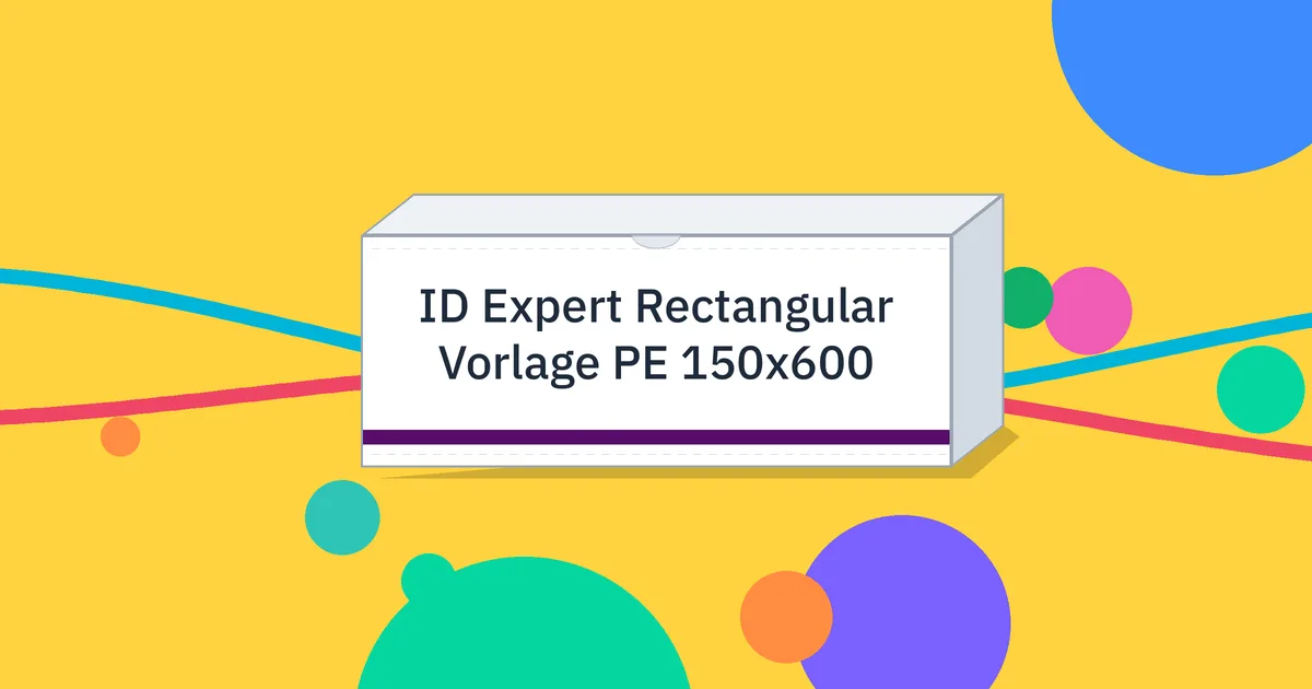 Symbolbild: Packung mit der Aufschrift ID Expert Rectangular Vorlage PE 150x600 (PZN 10049384) – Verfügbarkeit und Bezug in Apotheken in Frankfurt am Main