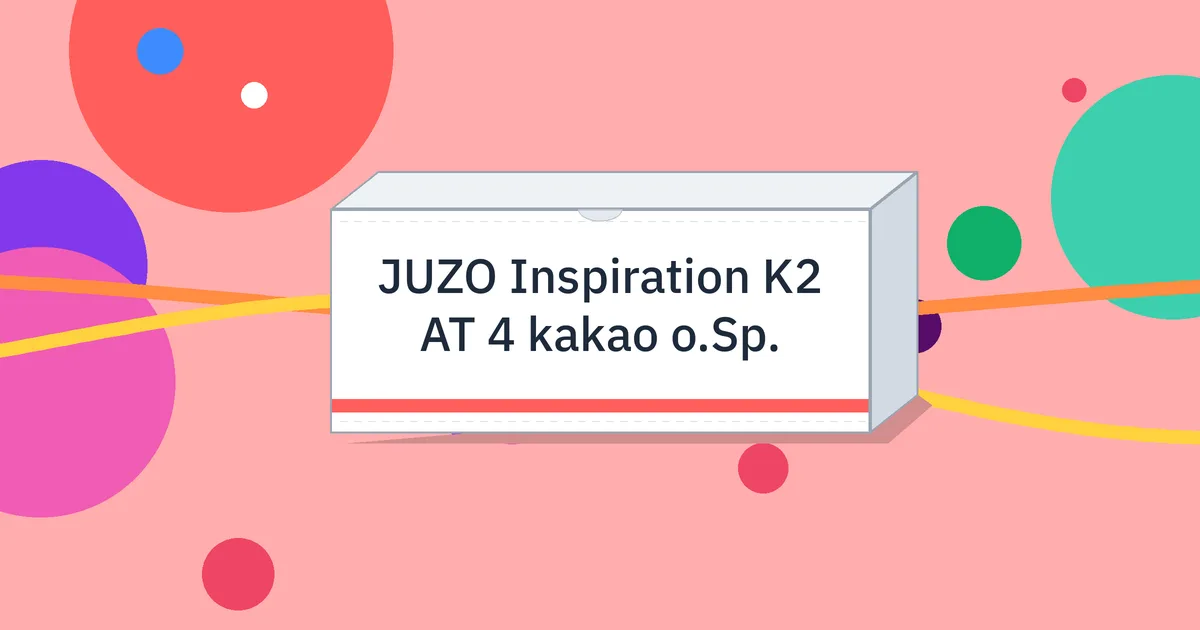 Symbolbild: Packung mit der Aufschrift JUZO Inspiration K2 AT 4 kakao o.Sp. (PZN 14926623) – Verfügbarkeit und Bezug in Apotheken in Frankfurt am Main