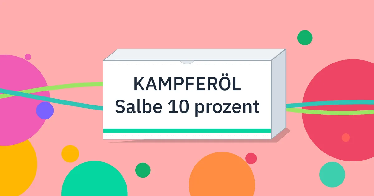 Symbolbild: Packung mit der Aufschrift KAMPFERÖL Salbe 10 prozent (PZN 18900738) – Verfügbarkeit und Bezug in Apotheken in Frankfurt am Main