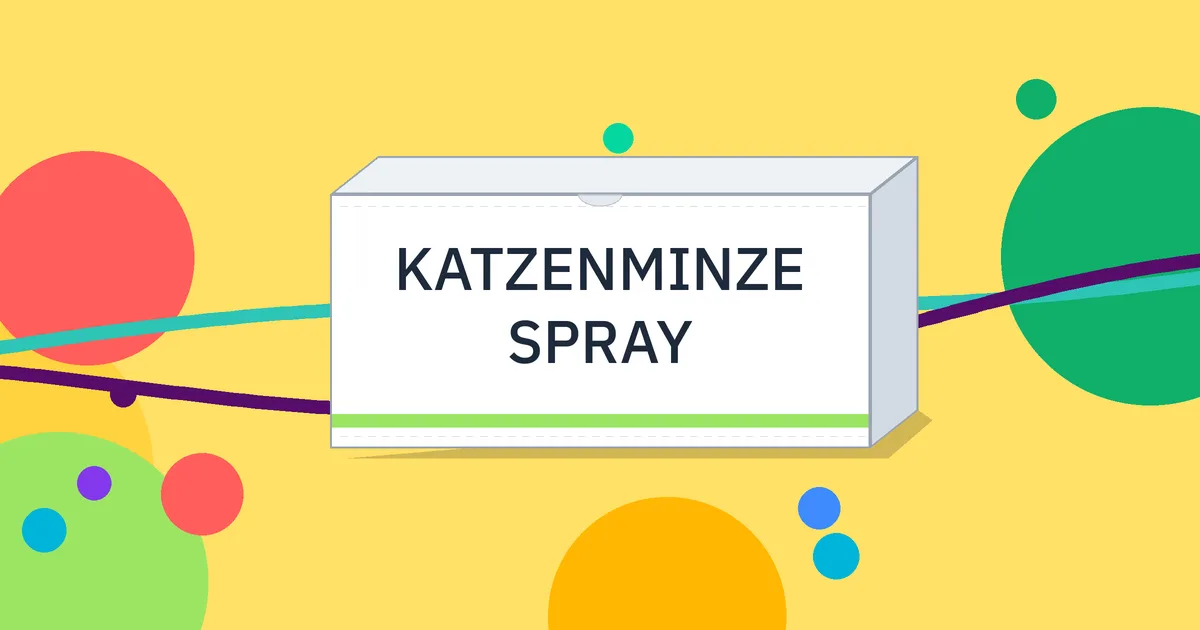 Symbolbild: Packung mit der Aufschrift KATZENMINZE SPRAY (PZN 15529410) – Verfügbarkeit und Bezug in Apotheken in Frankfurt am Main