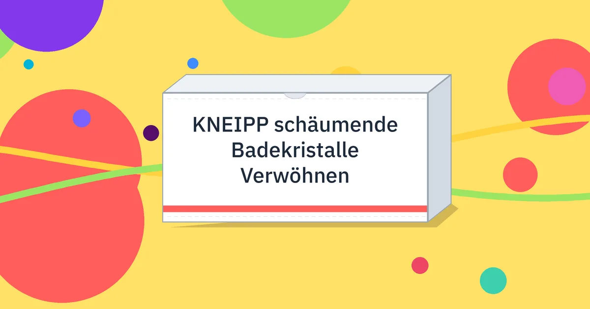 Symbolbild: Packung mit der Aufschrift KNEIPP schäumende Badekristalle Verwöhnen (PZN 18708716) – Verfügbarkeit und Bezug in Apotheken in Frankfurt am Main