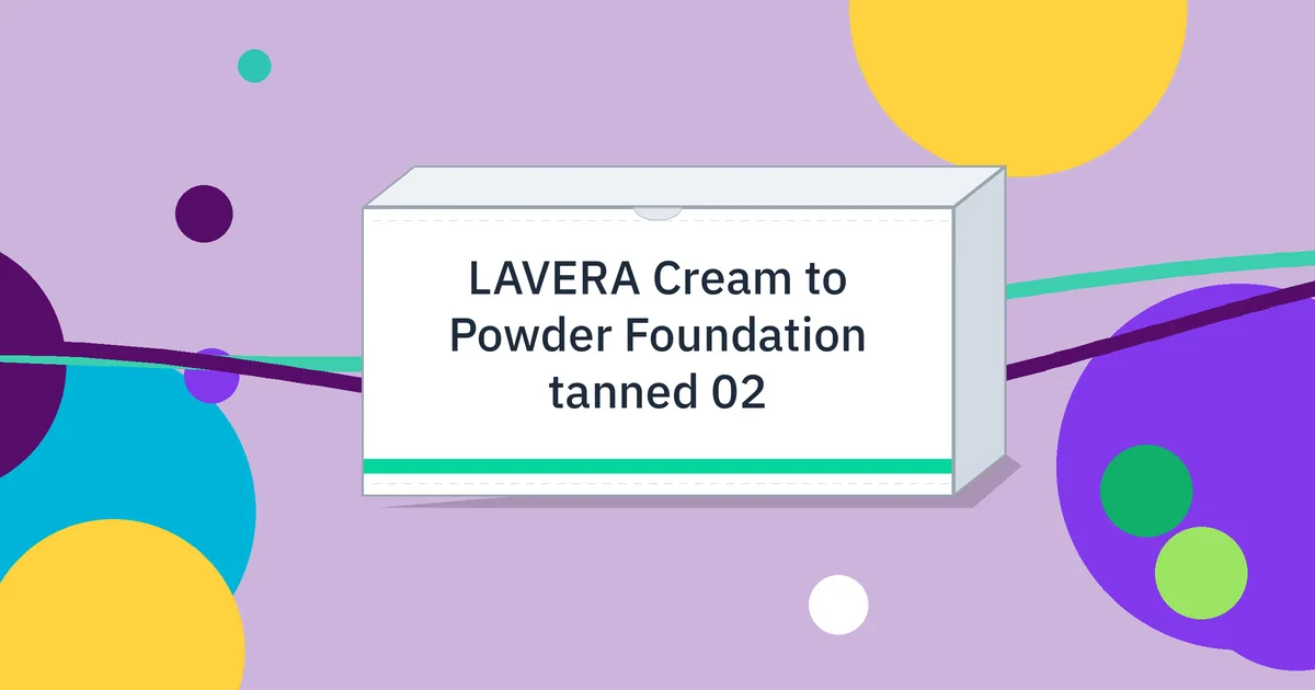 Symbolbild: Packung mit der Aufschrift LAVERA Cream to Powder Foundation tanned 02 (PZN 17828364) – Verfügbarkeit und Bezug in Apotheken in Frankfurt am Main