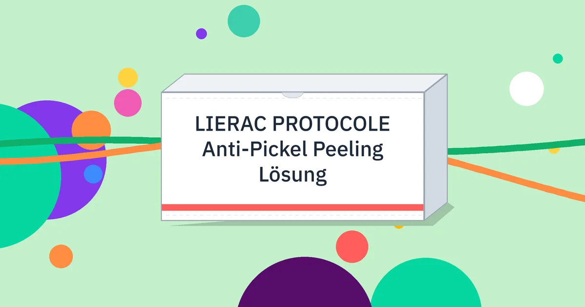 Symbolbild: Packung mit der Aufschrift LIERAC PROTOCOLE Anti-Pickel Peeling Lösung (PZN 19478939) – Verfügbarkeit und Bezug in Apotheken in Frankfurt am Main