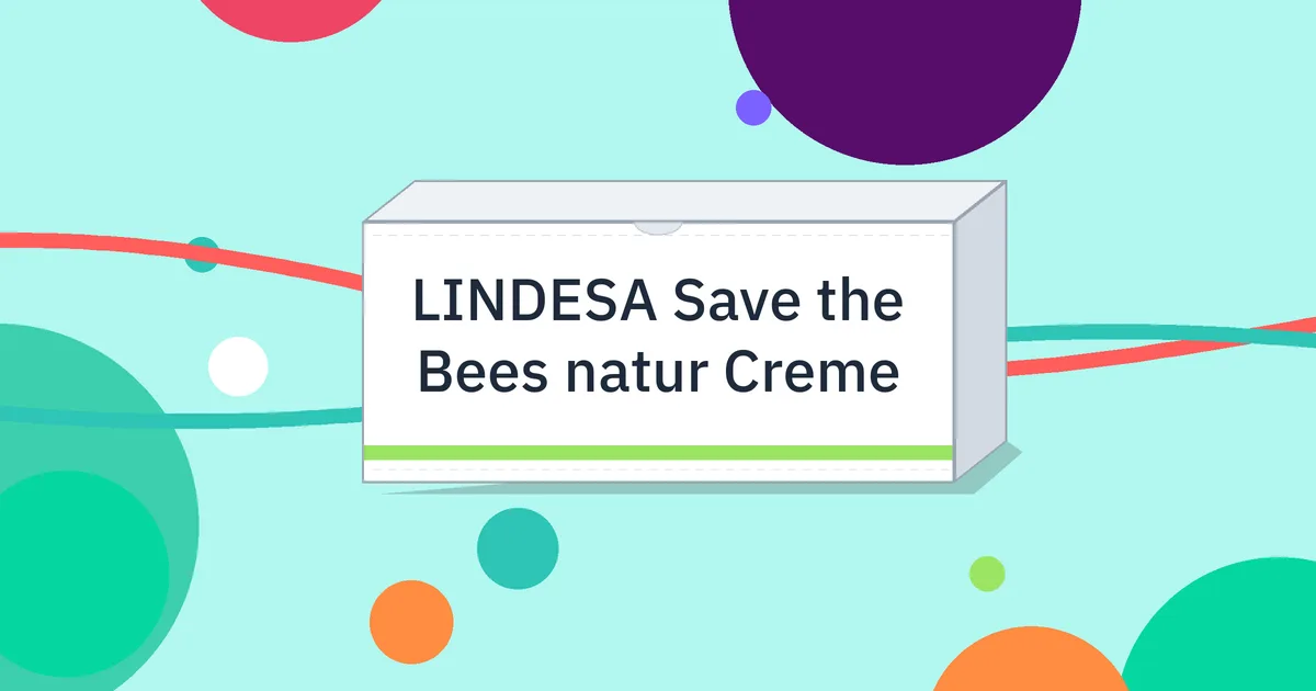 Symbolbild: Packung mit der Aufschrift LINDESA Save the Bees natur Creme (PZN 16235567) – Verfügbarkeit und Bezug in Apotheken in Frankfurt am Main