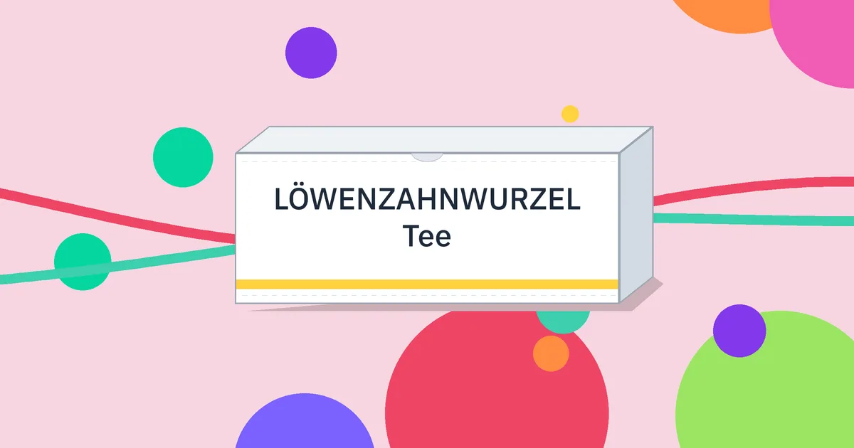 Symbolbild: Packung mit der Aufschrift LÖWENZAHNWURZEL Tee (PZN 20278140) – Verfügbarkeit und Bezug in Apotheken in Frankfurt am Main