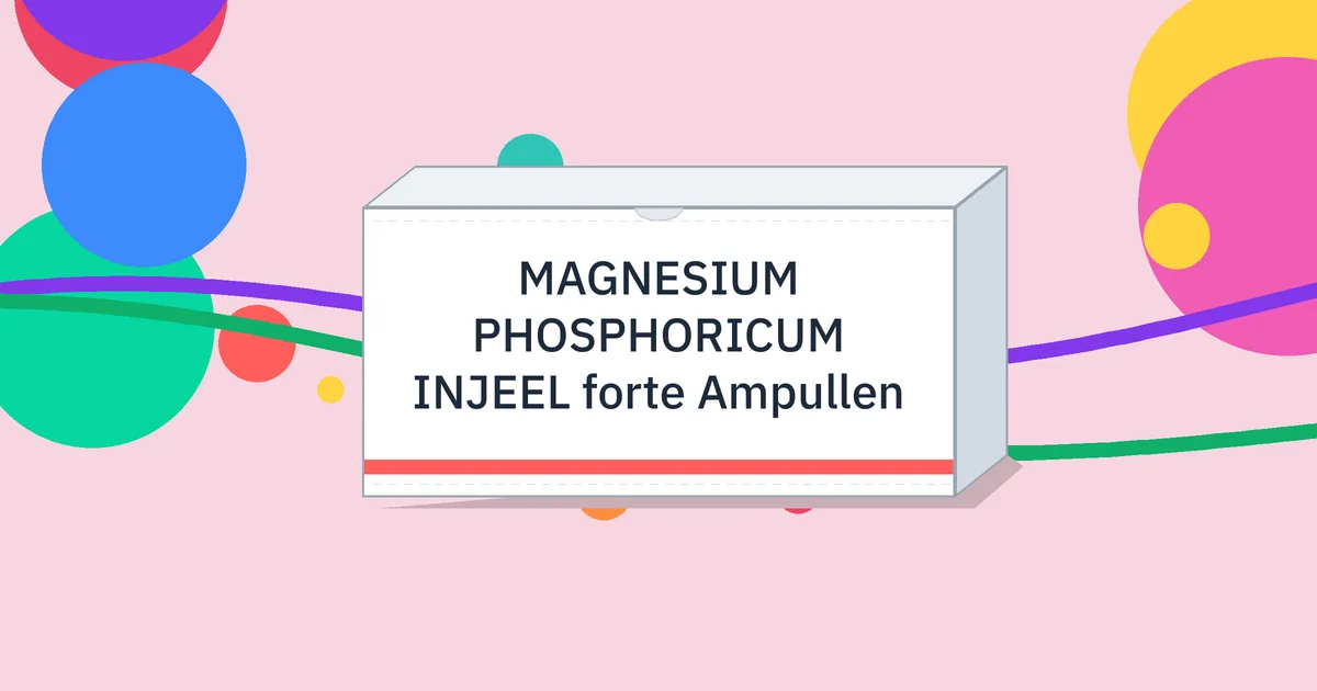 Symbolbild: Packung mit der Aufschrift MAGNESIUM PHOSPHORICUM INJEEL forte Ampullen (PZN 00648907) – Verfügbarkeit und Bezug in Apotheken in Frankfurt am Main