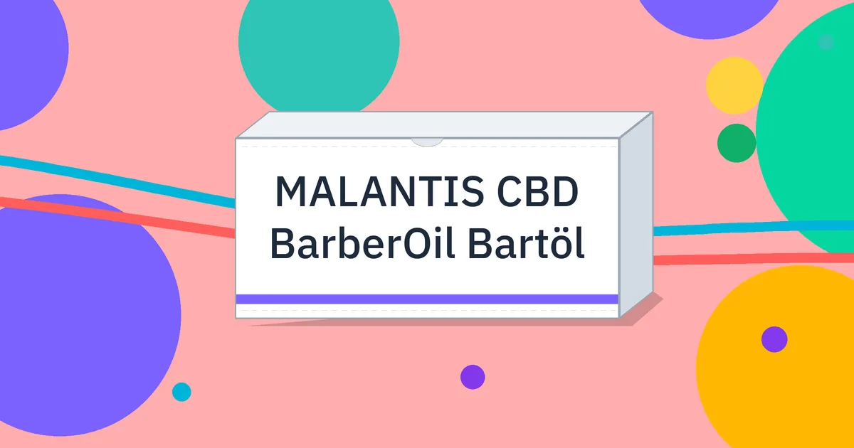 Symbolbild: Packung mit der Aufschrift MALANTIS CBD BarberOil Bartöl (PZN 18221629) – Verfügbarkeit und Bezug in Apotheken in Frankfurt am Main