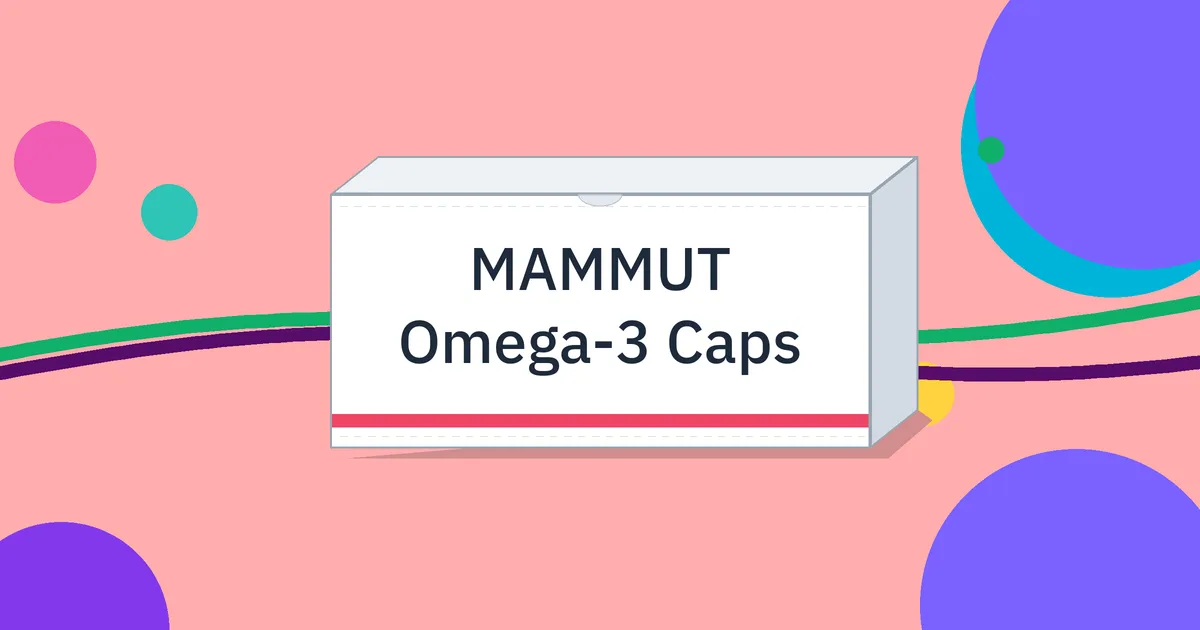Symbolbild: Packung mit der Aufschrift MAMMUT Omega-3 Caps (PZN 18893547) – Verfügbarkeit und Bezug in Apotheken in Frankfurt am Main