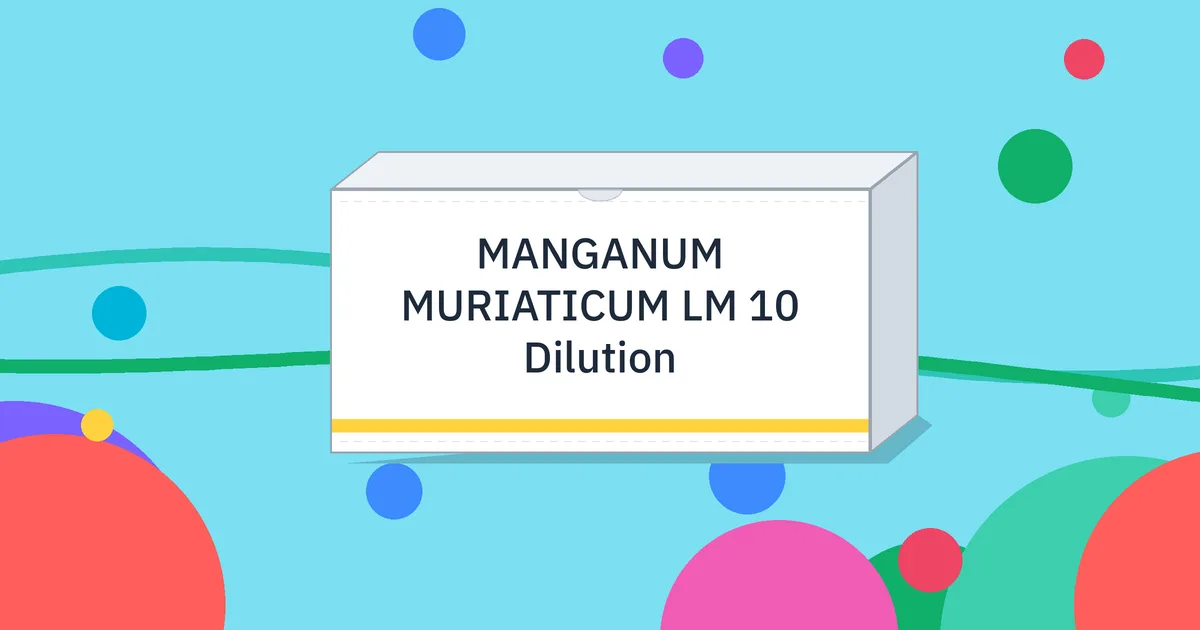 Symbolbild: Packung mit der Aufschrift MANGANUM MURIATICUM LM 10 Dilution (PZN 12943681) – Verfügbarkeit und Bezug in Apotheken in Frankfurt am Main