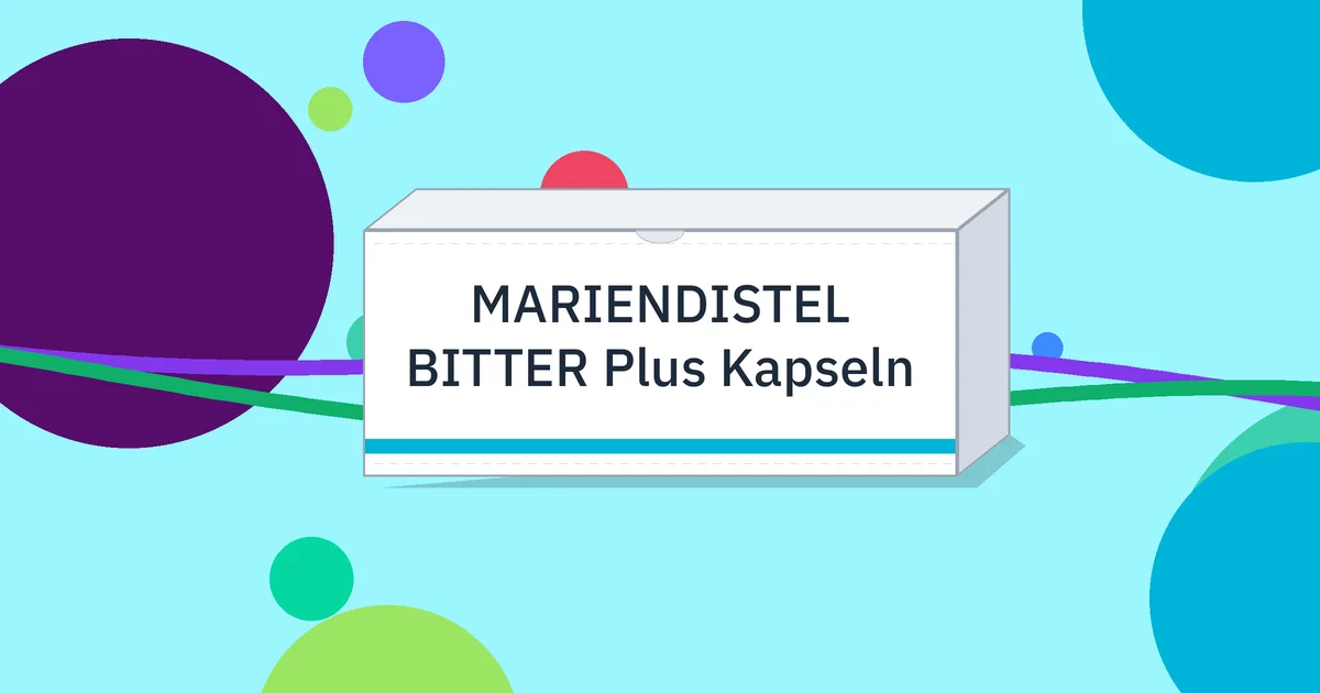 Symbolbild: Packung mit der Aufschrift MARIENDISTEL BITTER Plus Kapseln (PZN 20340181) – Verfügbarkeit und Bezug in Apotheken in Frankfurt am Main