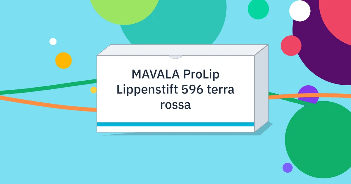 Symbolbild: Packung mit der Aufschrift MAVALA ProLip Lippenstift 596 terra rossa (PZN 15417622) – Verfügbarkeit und Bezug in Apotheken in Frankfurt am Main
