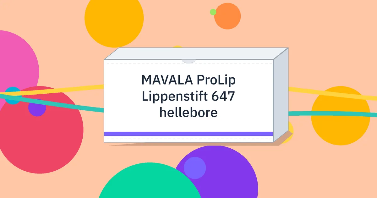Symbolbild: Packung mit der Aufschrift MAVALA ProLip Lippenstift 647 hellebore (PZN 14051231) – Verfügbarkeit und Bezug in Apotheken in Frankfurt am Main