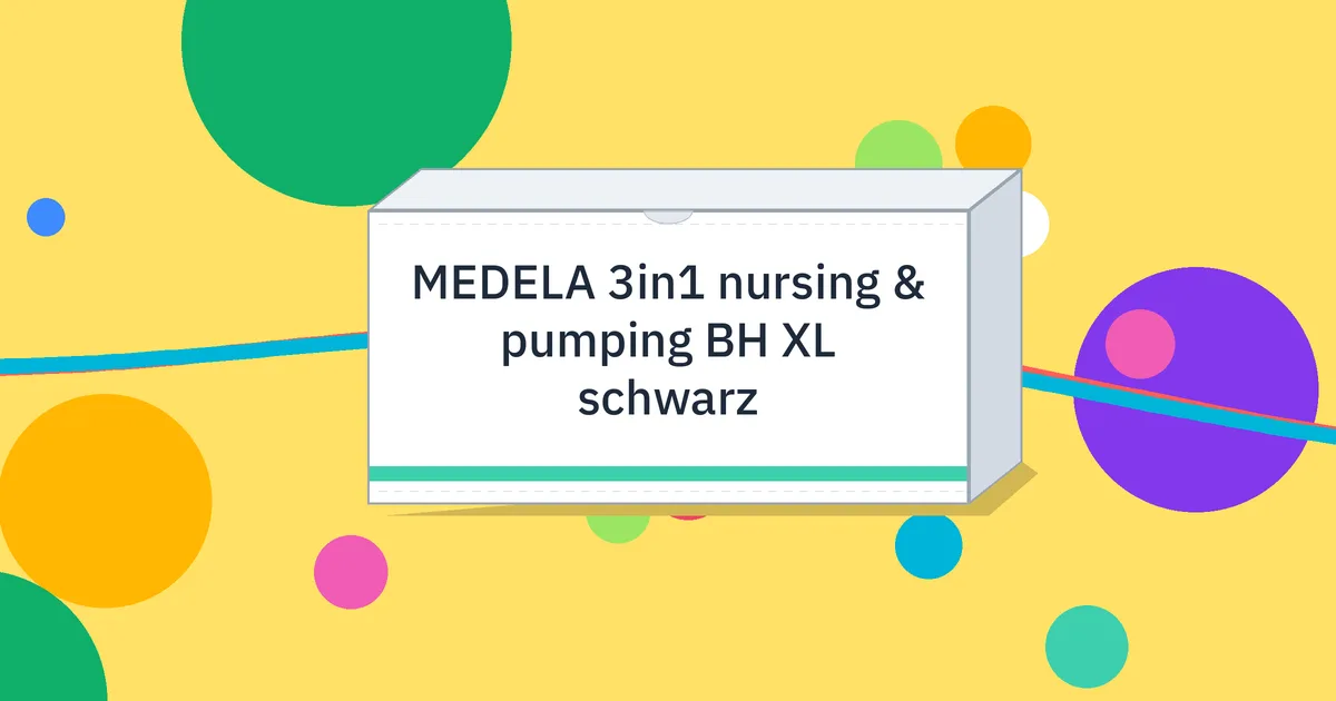 Symbolbild: Packung mit der Aufschrift MEDELA 3in1 nursing & pumping BH XL schwarz (PZN 18269228) – Verfügbarkeit und Bezug in Apotheken in Frankfurt am Main
