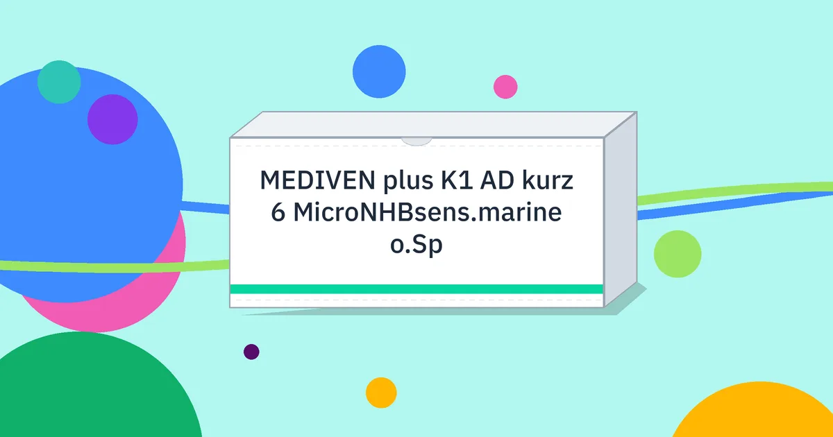 Symbolbild: Packung mit der Aufschrift MEDIVEN plus K1 AD kurz 6 MicroNHBsens.marine o.Sp (PZN 15907326) – Verfügbarkeit und Bezug in Apotheken in Frankfurt am Main