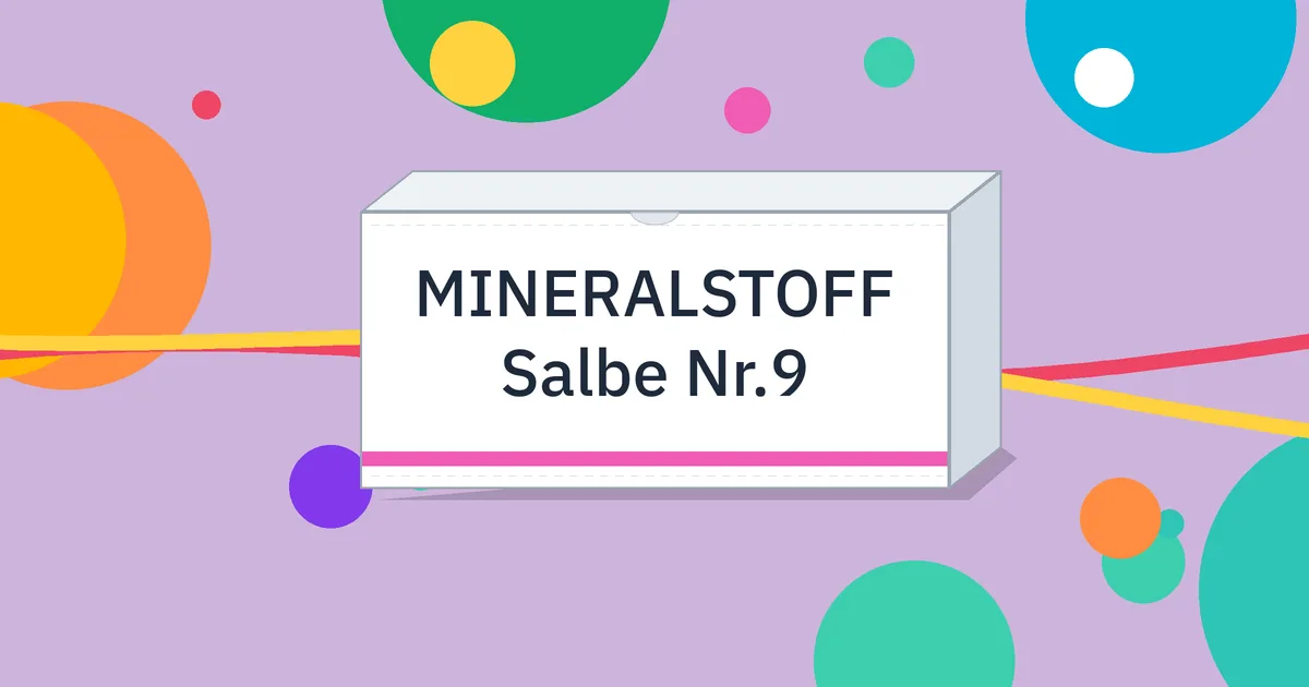 Symbolbild: Packung mit der Aufschrift MINERALSTOFF Salbe Nr.9 (PZN 02734396) – Verfügbarkeit und Bezug in Apotheken in Frankfurt am Main