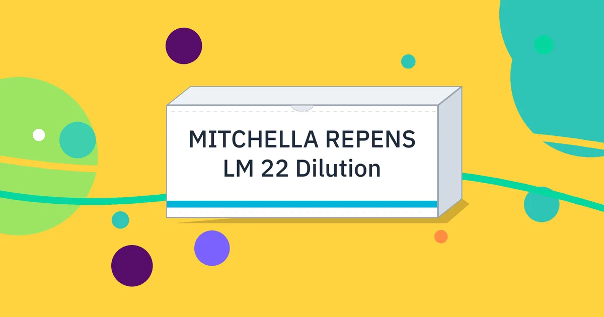Symbolbild: Packung mit der Aufschrift MITCHELLA REPENS LM 22 Dilution (PZN 13609464) – Verfügbarkeit und Bezug in Apotheken in Frankfurt am Main