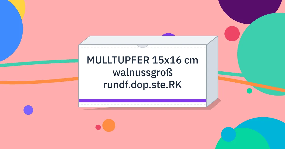 Symbolbild: Packung mit der Aufschrift MULLTUPFER 15x16 cm walnussgroß rundf.dop.ste.RK (PZN 13165174) – Verfügbarkeit und Bezug in Apotheken in Frankfurt am Main