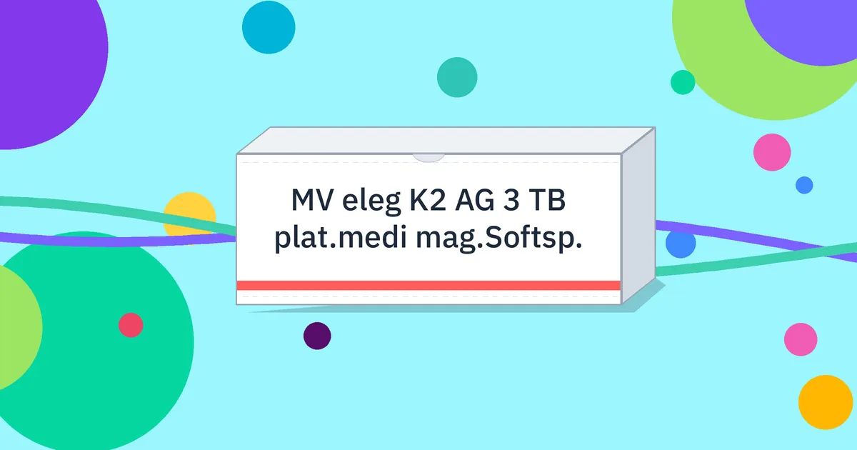 Symbolbild: Packung mit der Aufschrift MV eleg K2 AG 3 TB plat.medi mag.Softsp. (PZN 14639527) – Verfügbarkeit und Bezug in Apotheken in Frankfurt am Main