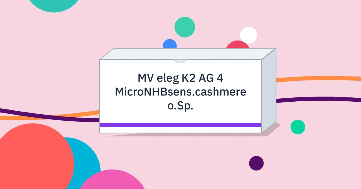 Symbolbild: Packung mit der Aufschrift MV eleg K2 AG 4 MicroNHBsens.cashmere o.Sp. (PZN 15723402) – Verfügbarkeit und Bezug in Apotheken in Frankfurt am Main